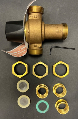 Powers LM495-1 1/2" FIP Union Thermostatic Tempering Valve (80°- 120°F ...