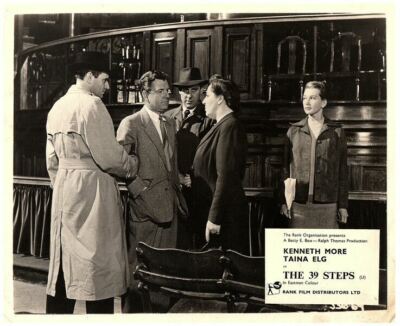 The 39 Steps Original Lobby Card Kenneth More Taina Elg Reginald ...