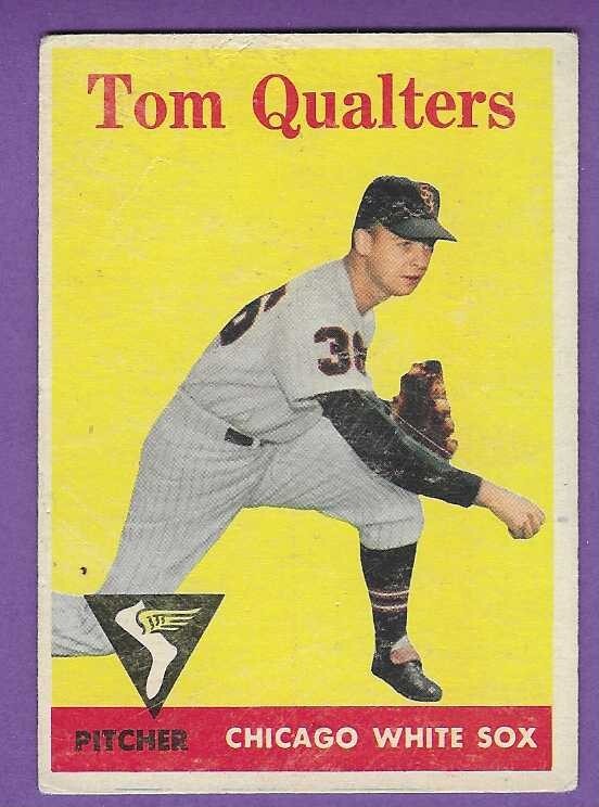 1958 Topps - #453 Tom Qualters - Chicago White Sox - Vg+ | eBay
