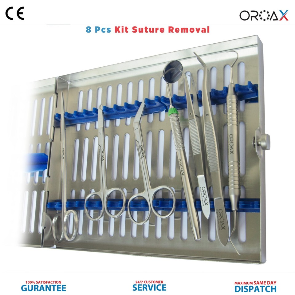 8pcs Nursing Stitch Suture Training Kit Surgical Forceps Scissors ...