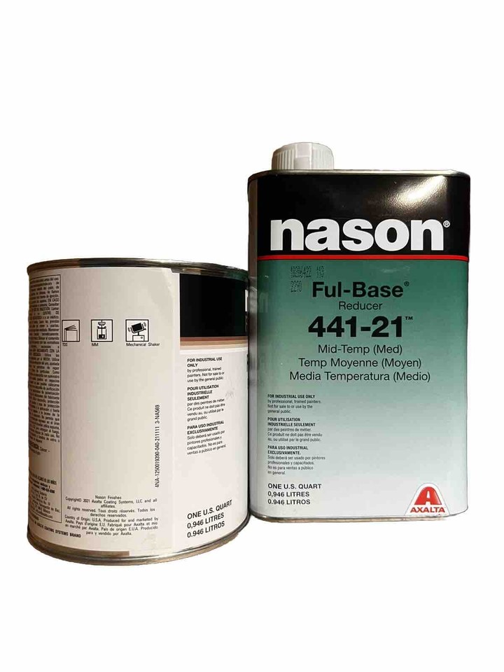 NASON Base Coat Paint Quart Kit Mid-Temp Reducer MOST PAINT CODES ...