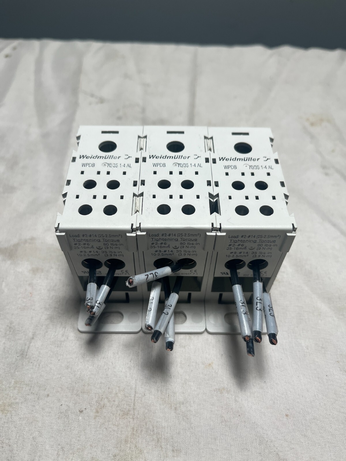 LOT OF 3 Weidmuller WPDB 70/35 1-4 Power Distribution Box. | eBay