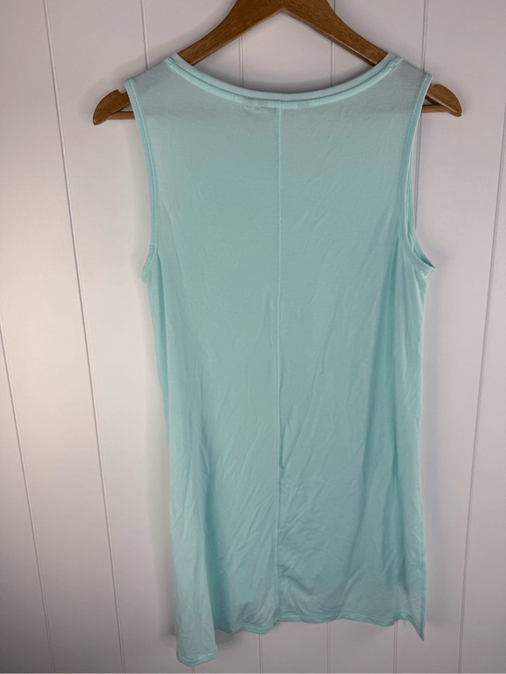 ATHLETA Side Split Tank Top Workout Blue Tint M | eBay