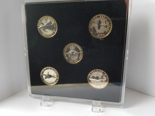 ACRYLIC COIN DISPLAY CASE FOR 2018 RAF 2 pounds COINS SET. Coins NOT ...