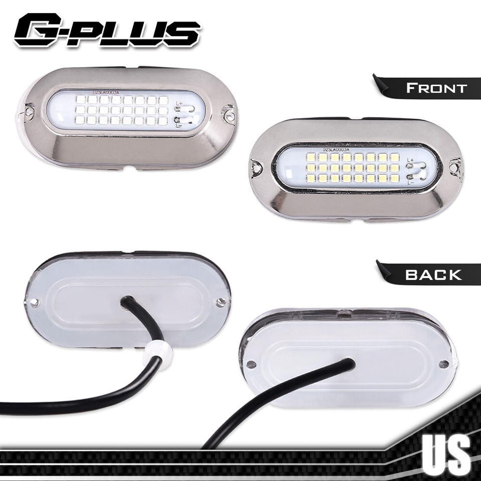 12V LED Pontoon Boat Docking Light Marine Boat Light Bright White H/P ...