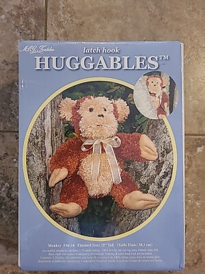 MCG Textiles Latch Hook Huggables 15" Monkey #36116 Sealed Made in USA ...