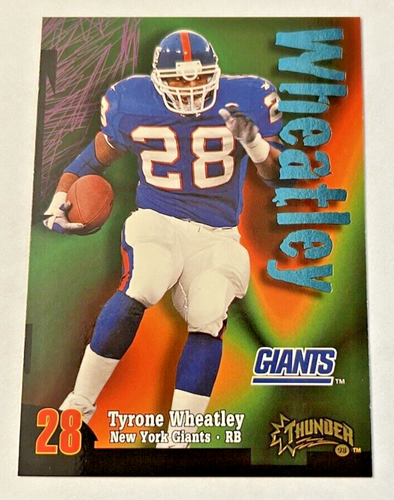 1998 SkyBox Thunder NFL Trading Card #83 Tyrone Wheatley New York ...