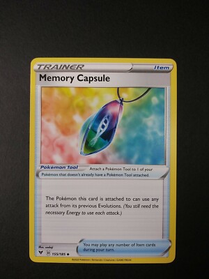 Pokemon Vivid Voltage Memory Capsule Uncommon Trainer Card 155/185 NM ...