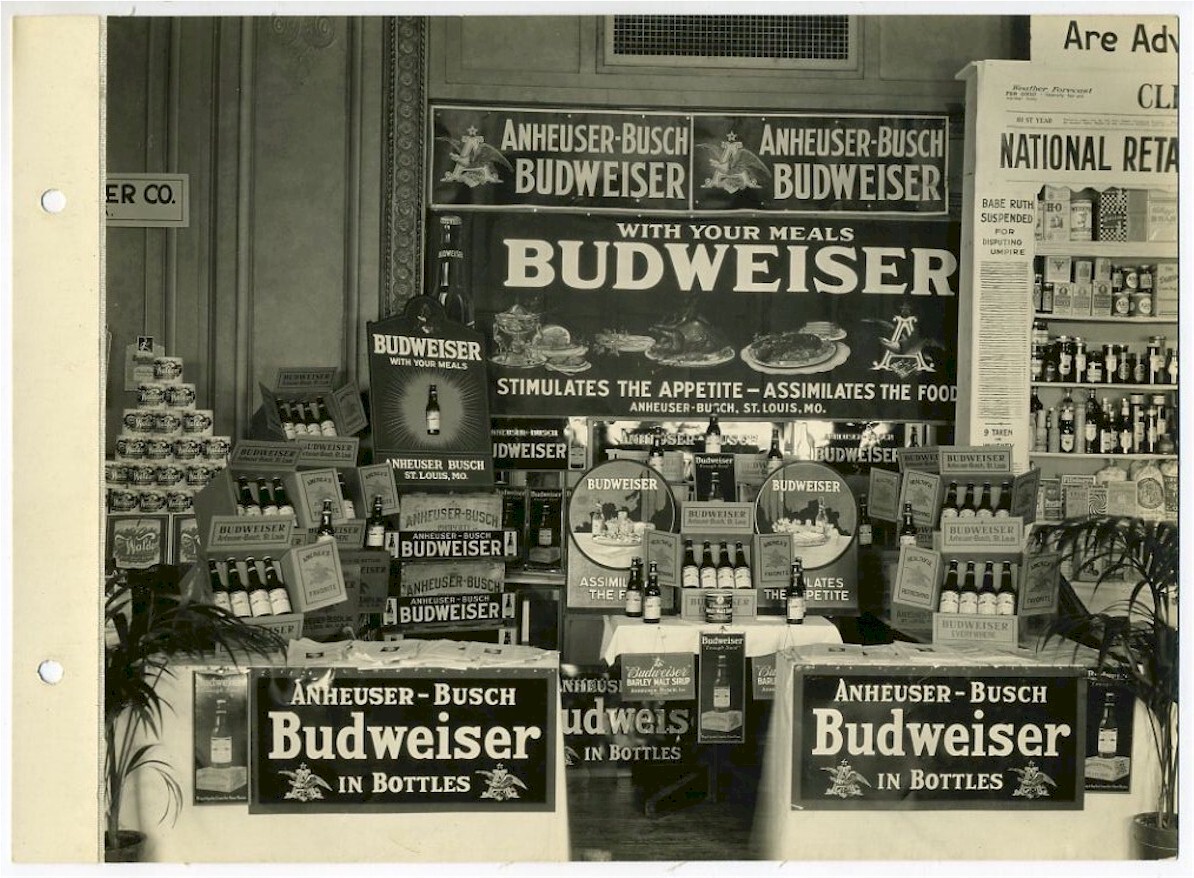 PHOTOGRAPH - ADVERTISING DISPLAY – ANHEUSER BUSCH BUDWEISER – VARIOUS ...