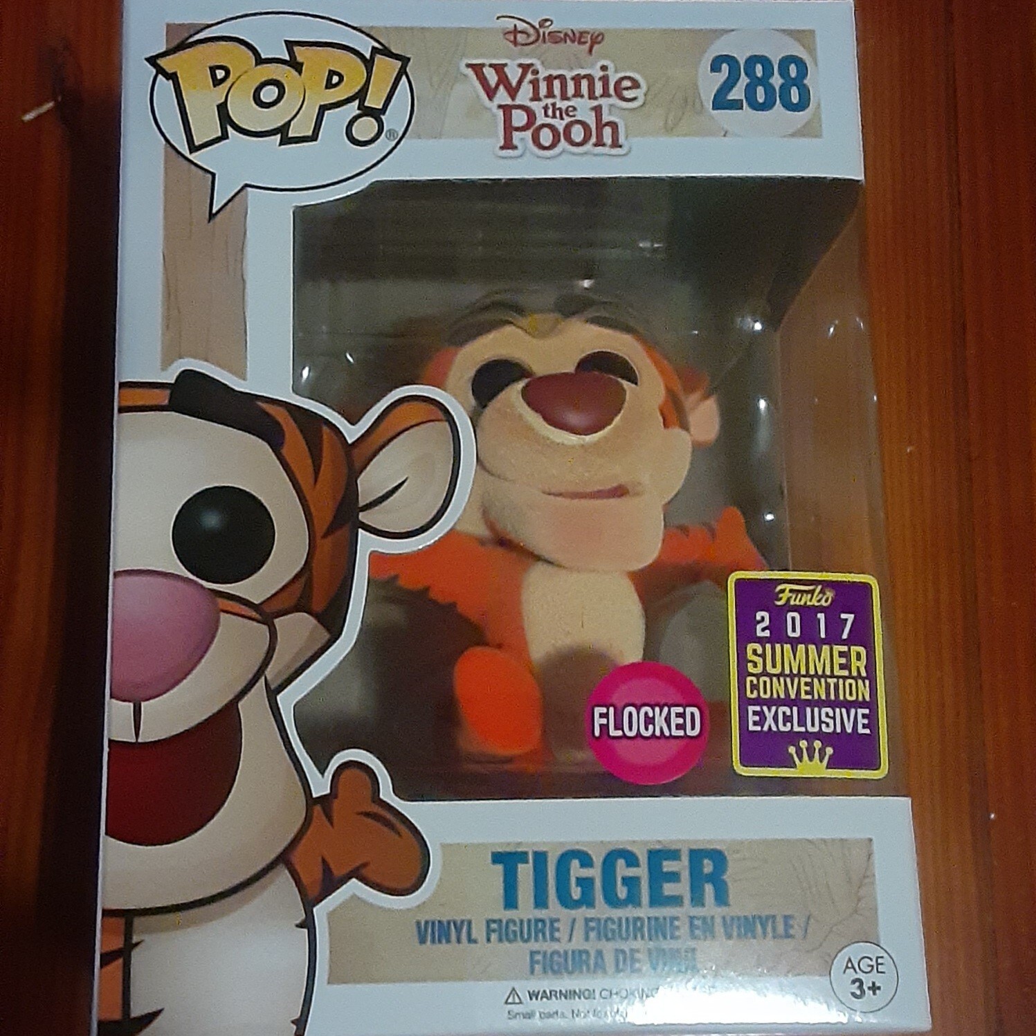 Funko POP! Tigger #288 Flocked 2017 Summer Convention Exclusive Disney ...