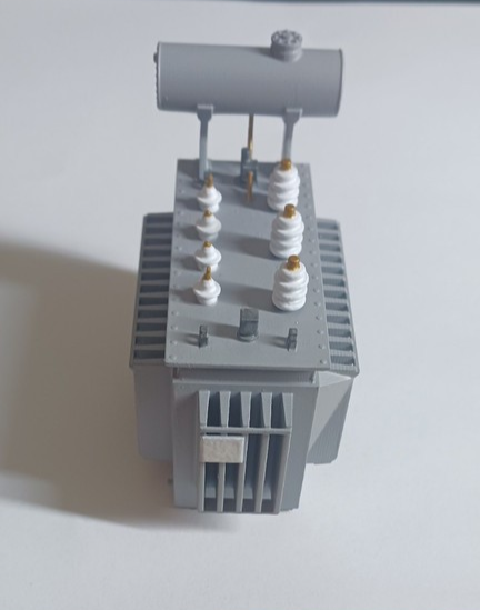 Medium Oil Filled Power Transformer Railcar/Flatcar Load (1:48th - O ...
