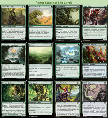 Ramp Mono Green Lot 12x Cards - Magic Staples Bundle - NM MTG Commander ...