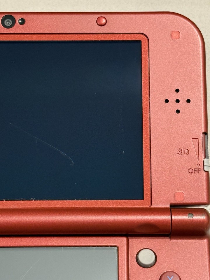 New Nintendo 3DS XL Red Handheld System Console US Version TESTED ...