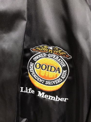 Vintage ASW Black Satin OOIDA Life Member Truck Driver Jacket Size XXXL ...