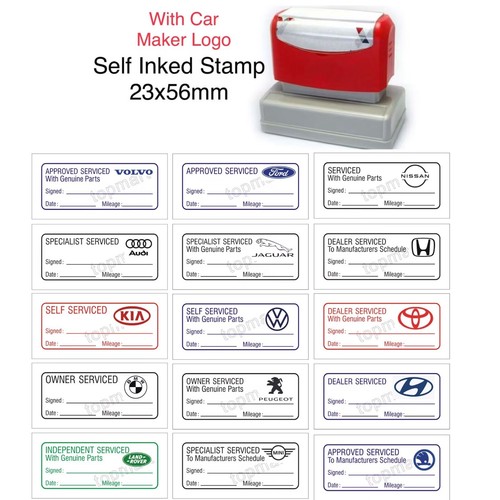 Garage Mechanic Service Stamp Self Service Flash Stamp With Car Logo ...