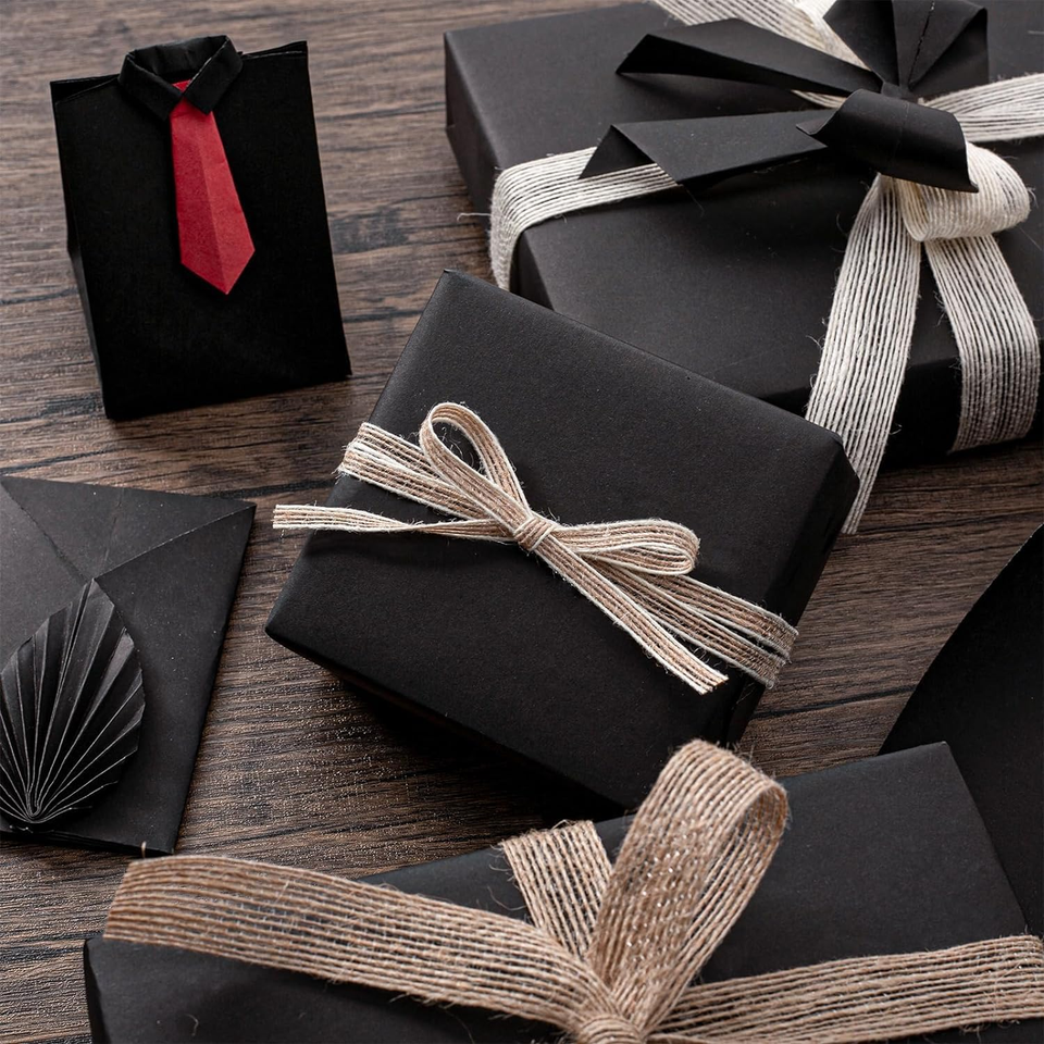 Black Kraft Paper Roll -Mini Roll- 17In X 32.8Ft(46.8Sqft) Recyclable ...