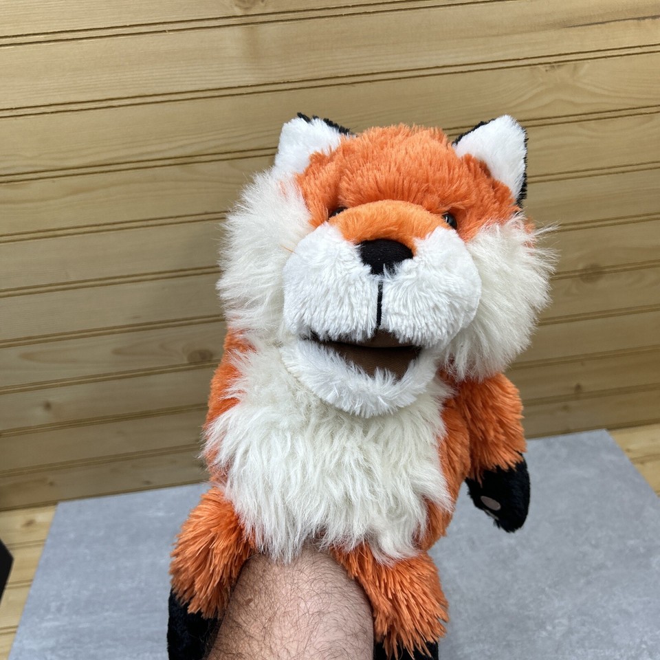 The Manhattan Toy Company Paw Rrifics Red Fox 15" Hand Puppet Plush Toy ...