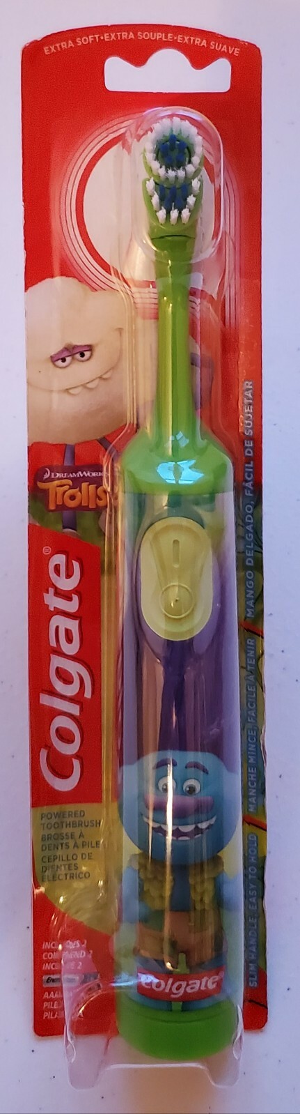 Colgate Kids Green trolls Battery Powered Toothbrush. | eBay