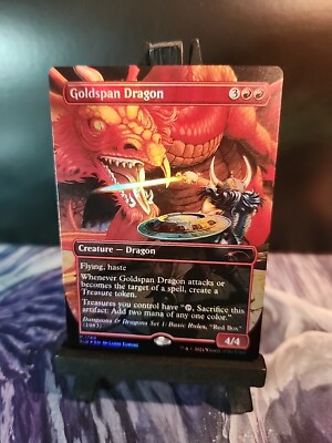 Goldspan Dragon ️RAINBOW FOIL ️ Secret Lair D&D 50th Anniversary *Rdy ...