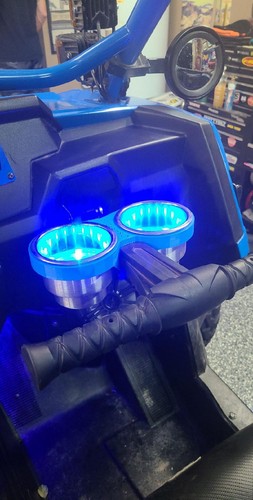Polaris RZR passenger Grab handle LED cup holder | eBay