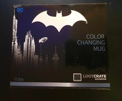 New Loot Crate Batman Color Changing Mug DC Comics Lootcrate Exclusive ...
