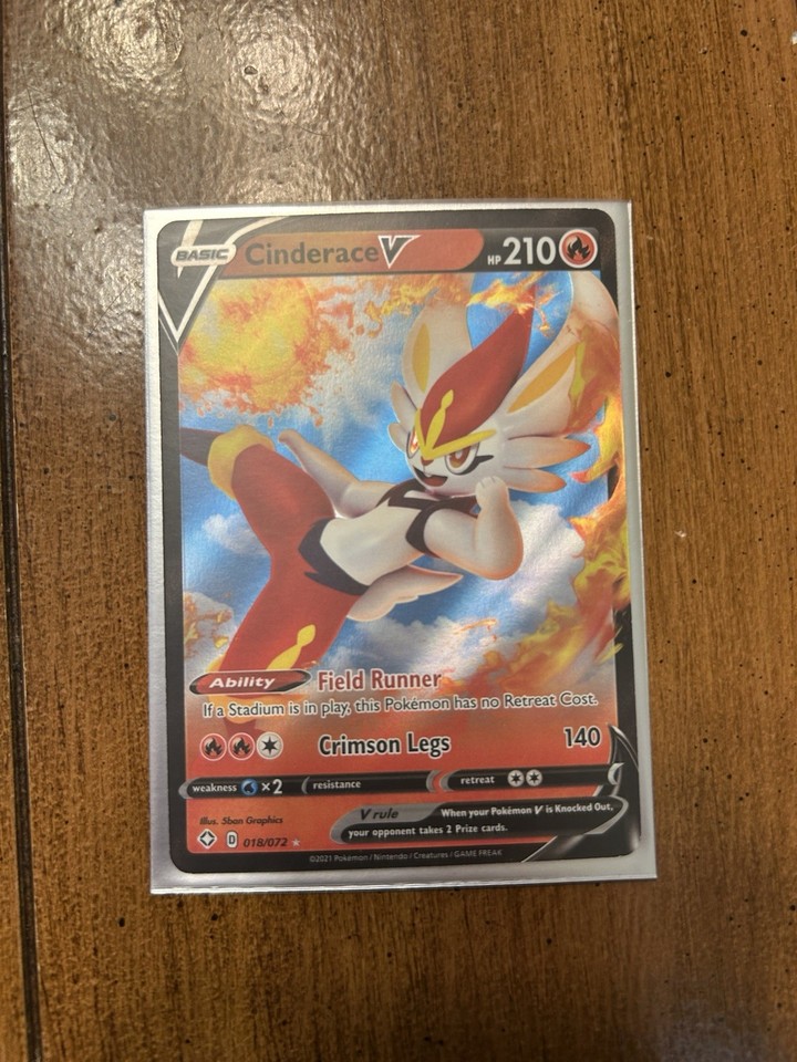 Pokemon TCG Shining Fates - Cinderace V 018/072 | eBay