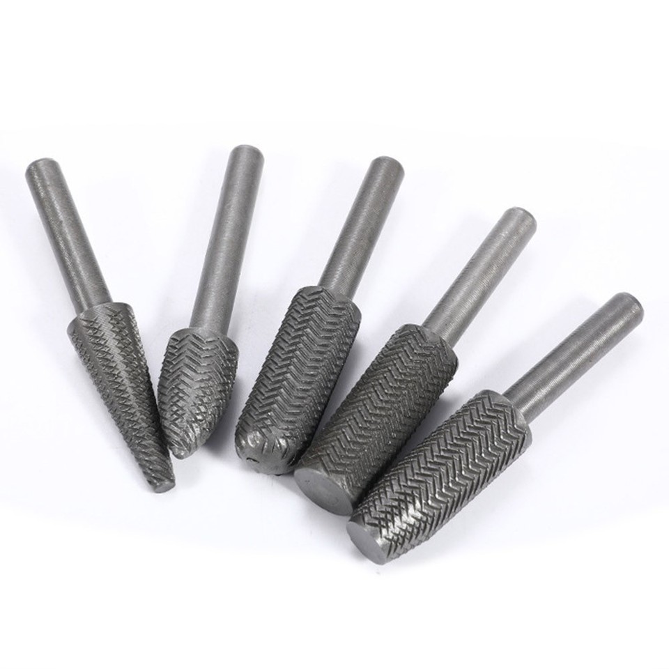 Electric Rotary Rasp File Kit 5 Pcs Suitable for Steel Reaming and ...