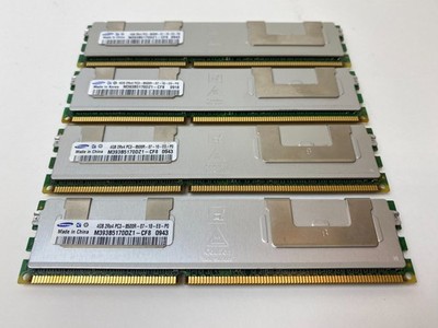 16GB (4x 4GB) Samsung 2Rx4 PC3-8500R-07-10-E0-P0 M393B5170DZ1-CF8 Ram ...