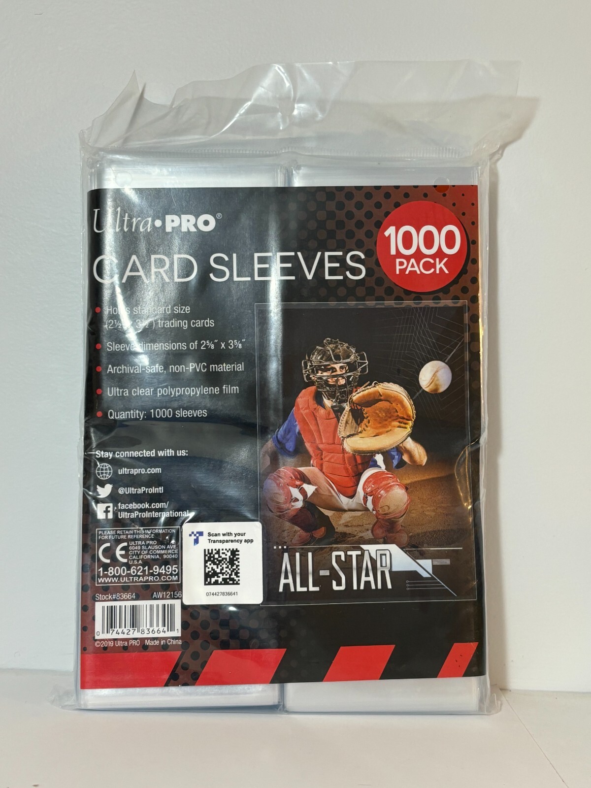 Ultra Pro Penny Card Soft Sleeves 1000 Pack for Standard Sized Cards | eBay