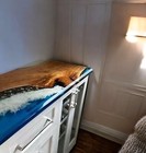 Blue Resin Epoxy Ocean Themed Kitchen Countertop Handmade Wooden Study ...