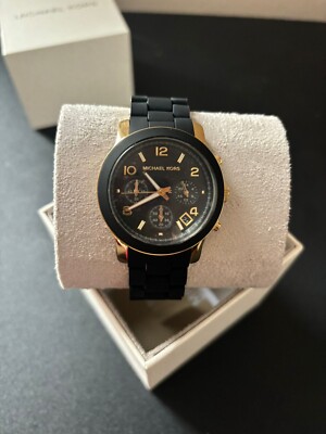 Michael Kors watch UNISEX black mk7385 | eBay UK