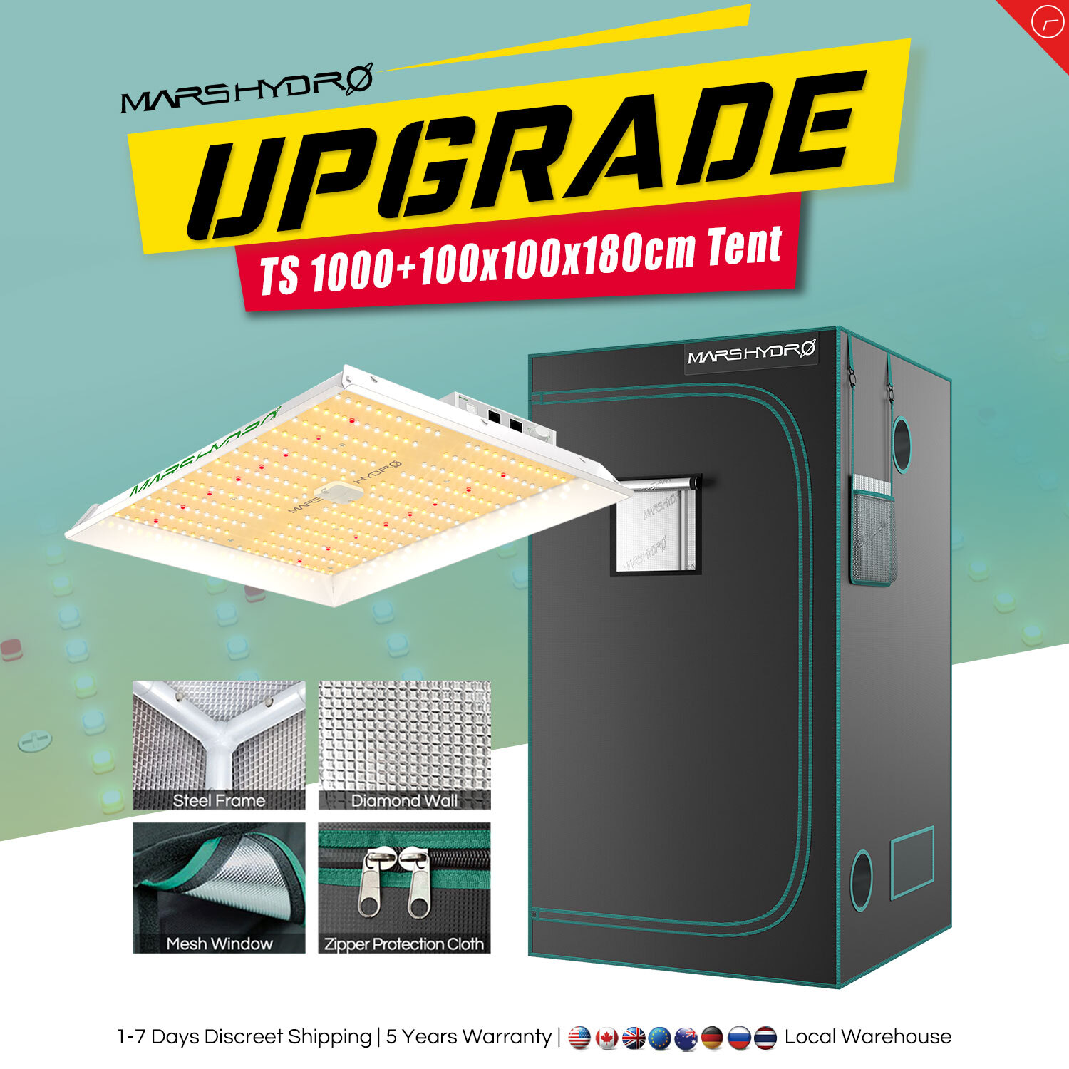 Mars Hydro TS 600W 1000W 2000W 3000W LED Grow Light Full Spectrum for ...