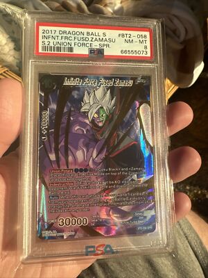 Infinite Force Fused Zamasu BT2-058 SPR PSA 8 Dragon Ball Super DBS | eBay