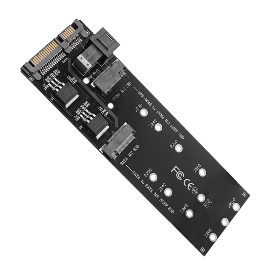 SFF-8643 zu M.2 U2 Set NGFF M-Key zu Slimline SAS NVME PCIe Fit für ...