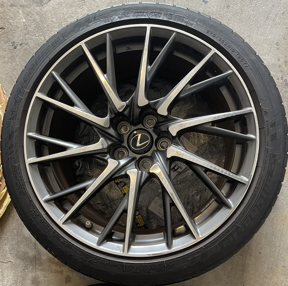 Set of 19" Lexus RC F RCF 2015-2023 OEM Factory REAR Rim Wheel Wheels ...