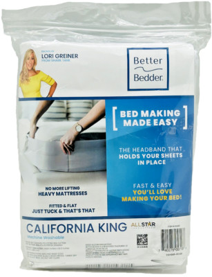 Better Bedder Bed Headband Tuck Fitted Flat Sheets Easy Storage ...