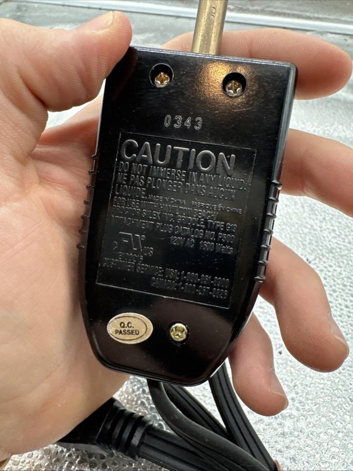 Hamilton Beach Temperature Control Heat Probe Power Cord P500 Griddle ...