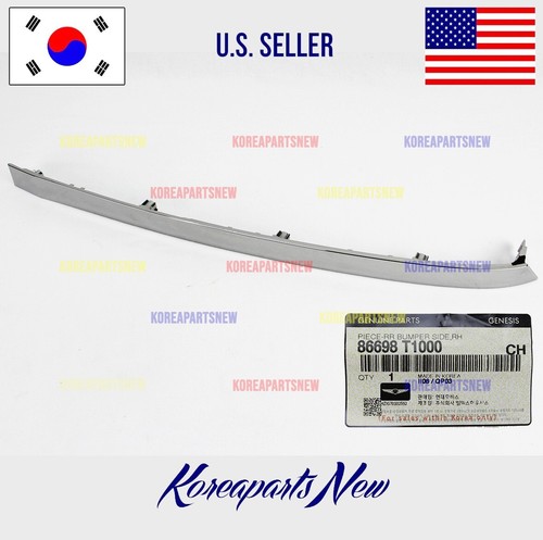 REAR Bumper Trim Molding Right PASSENGER 86698T1000 ⭐OEM⭐ Genesis G80 ...