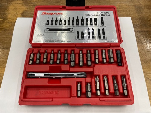 Snap-on CRA180PB Ratchet Driver Bit Set With Case Pb46a for sale online ...