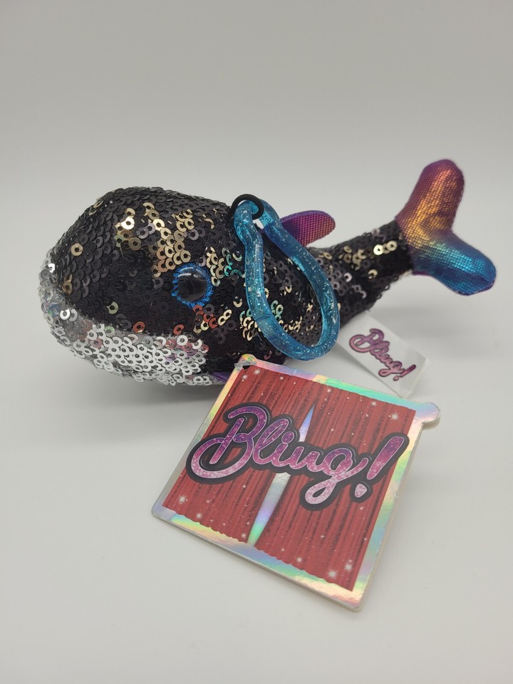 Bling Sequin Whale Plush Key Or Bag Clip (B2) | eBay