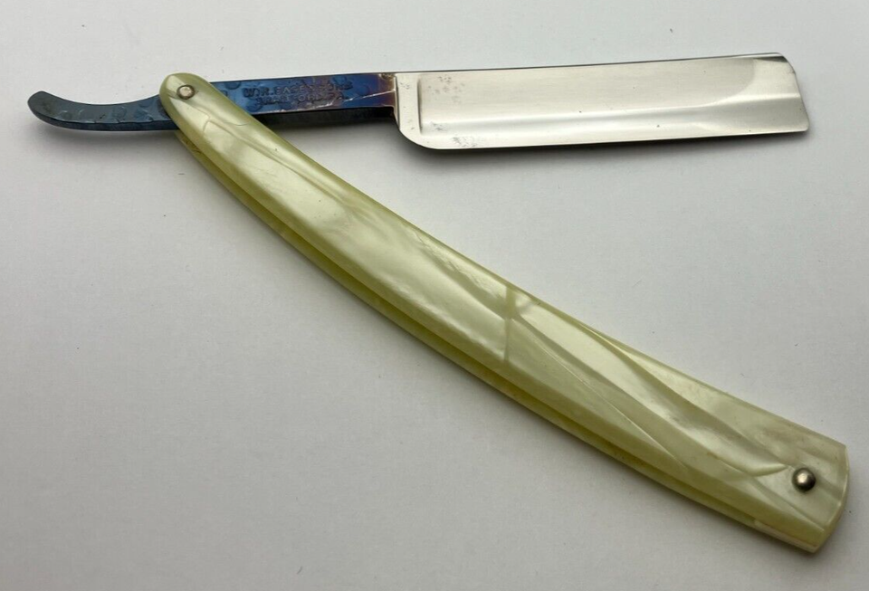 NOS Blue Tang Case's Ace un-altered Straight Razor Bradford, PA USA ...