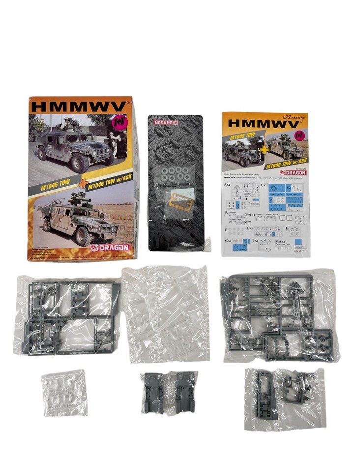 Lot Of 10 Vintage WW2 Plastic Model tank figures artillery mixed kits ...