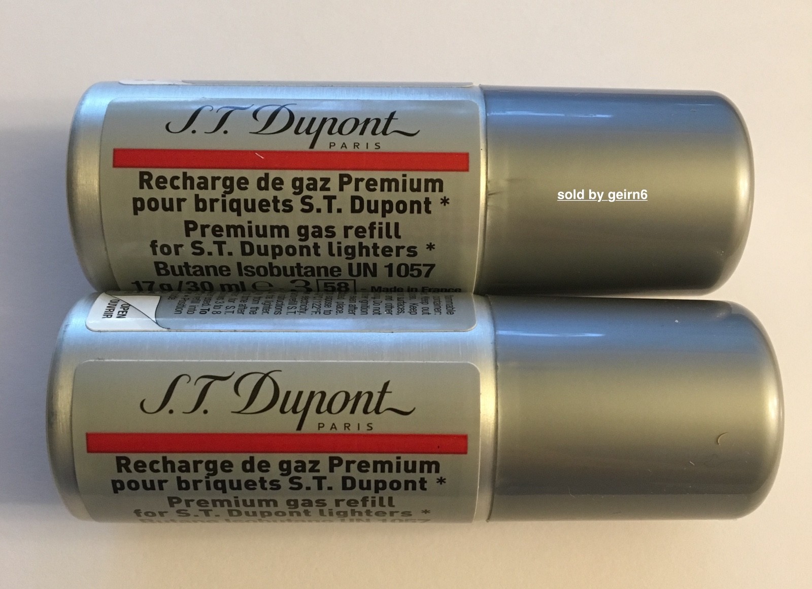 2 S.T. Dupont Reusable Red Butane Gas For Legrand, Jeroboam ...