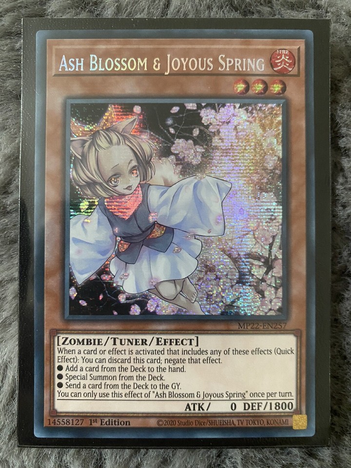 Yugioh Ash Blossom & Joyous Spring MP22-EN257 + Ghost Ogre & Snow ...
