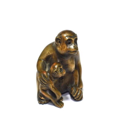 Netsuke - Monkey Signed