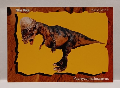 Star Pics Dinamation Card #15: Pachycephalosaurus Facts, 1992, Dinosaur ...
