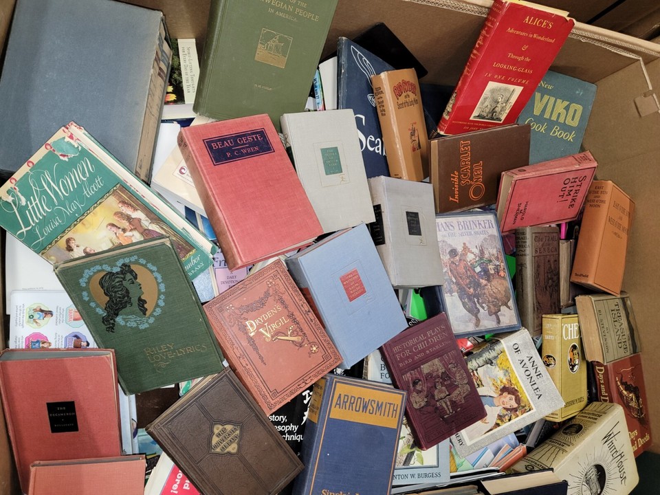 Lot of 10 Antique Collectible Vintage Old Rare Hard To Find Books *MIX ...