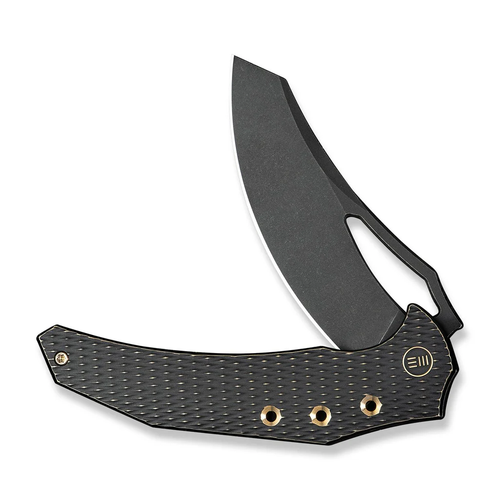 WE Knife Epaulette Frame Lock 24024-1 Black Titanium M390 Steel Knife ...