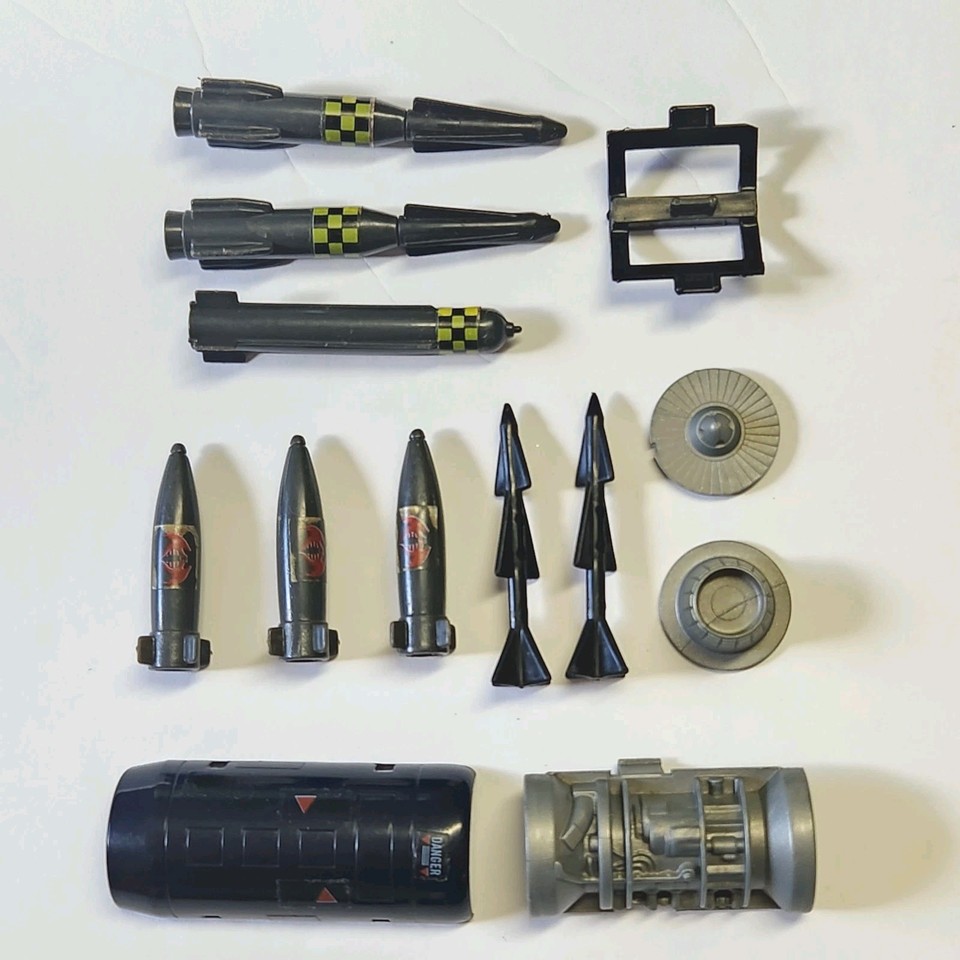 Vtg GI Joe 1984 Wild Weasel Cobra Rattler Jet Missile Bomb Rack Engine ...