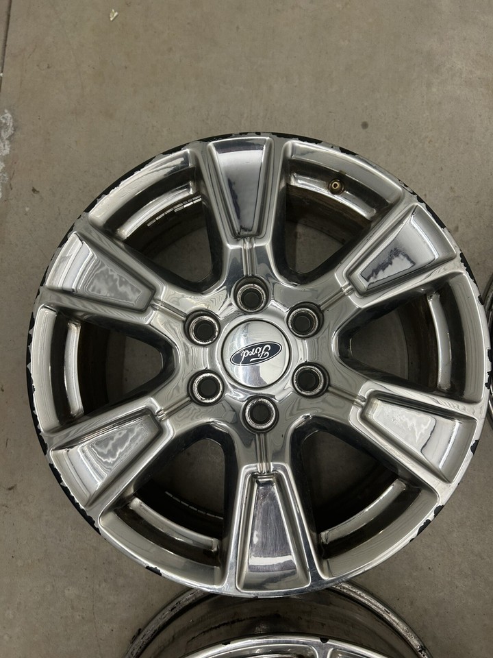 18” 18 INCH FORD F-150 OE 2015 2016 2017 OEM STOCK FACTORY CHROME WHEEL ...